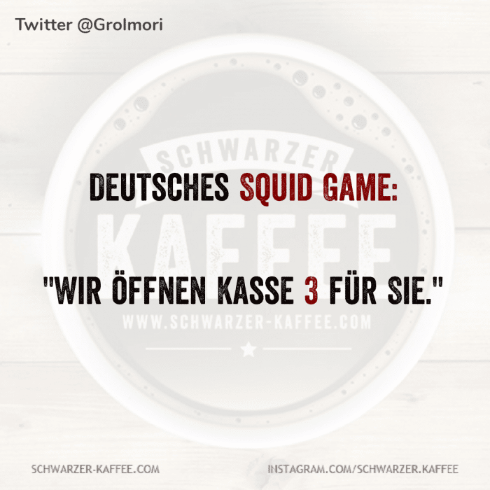 DEUTSCHES SQUID GAME | Schwarzer Kaffee